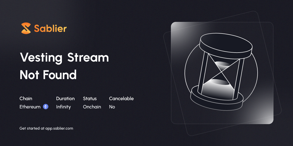 Vesting Stream #LK-478-623 | Sablier