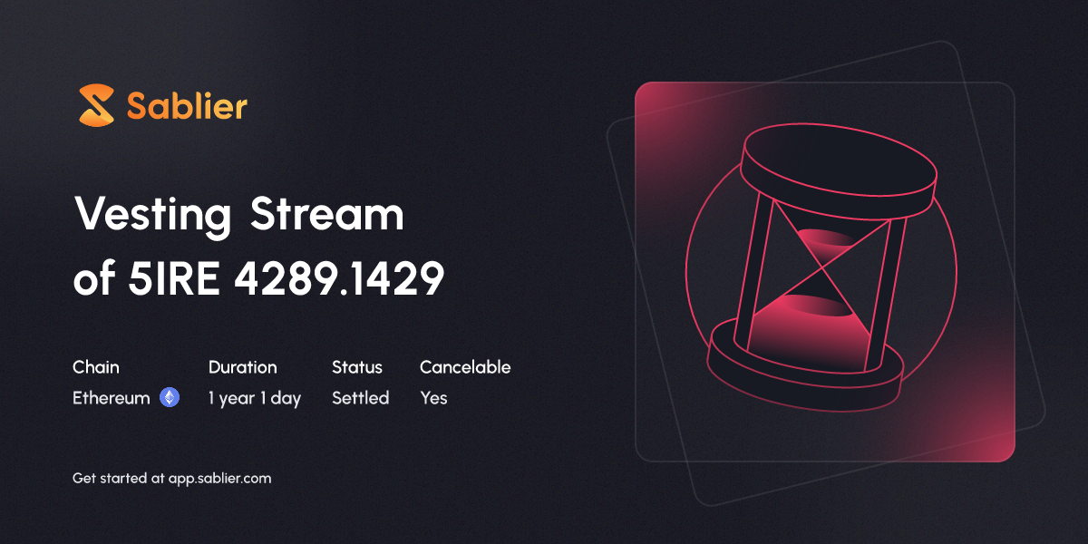 Stream #LL2-1-10682 | Sablier